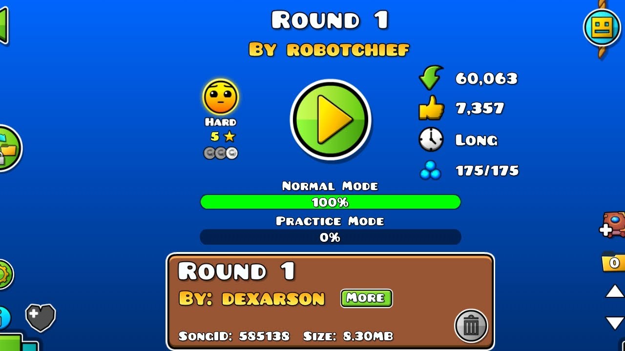 Geometry Dash - "Round 1" By Robotchief - YouTube