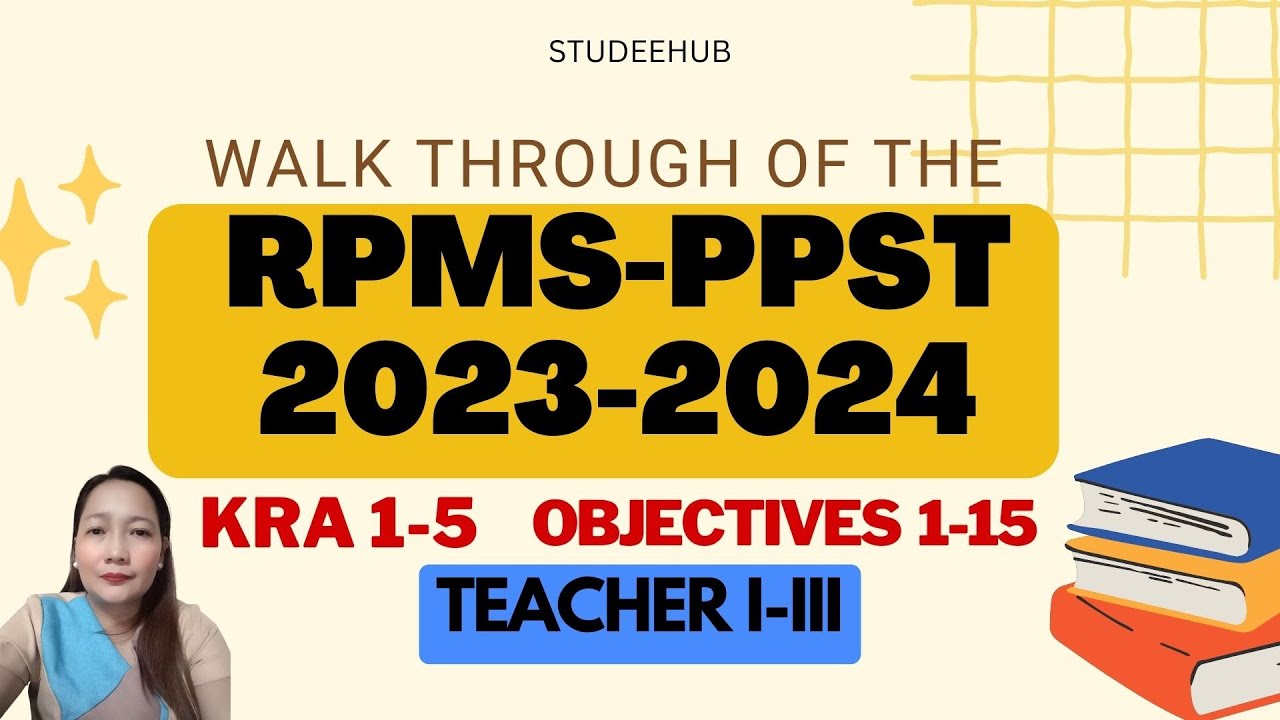 RPMS-PPST 2023-2024 TEACHERS I-III - YouTube