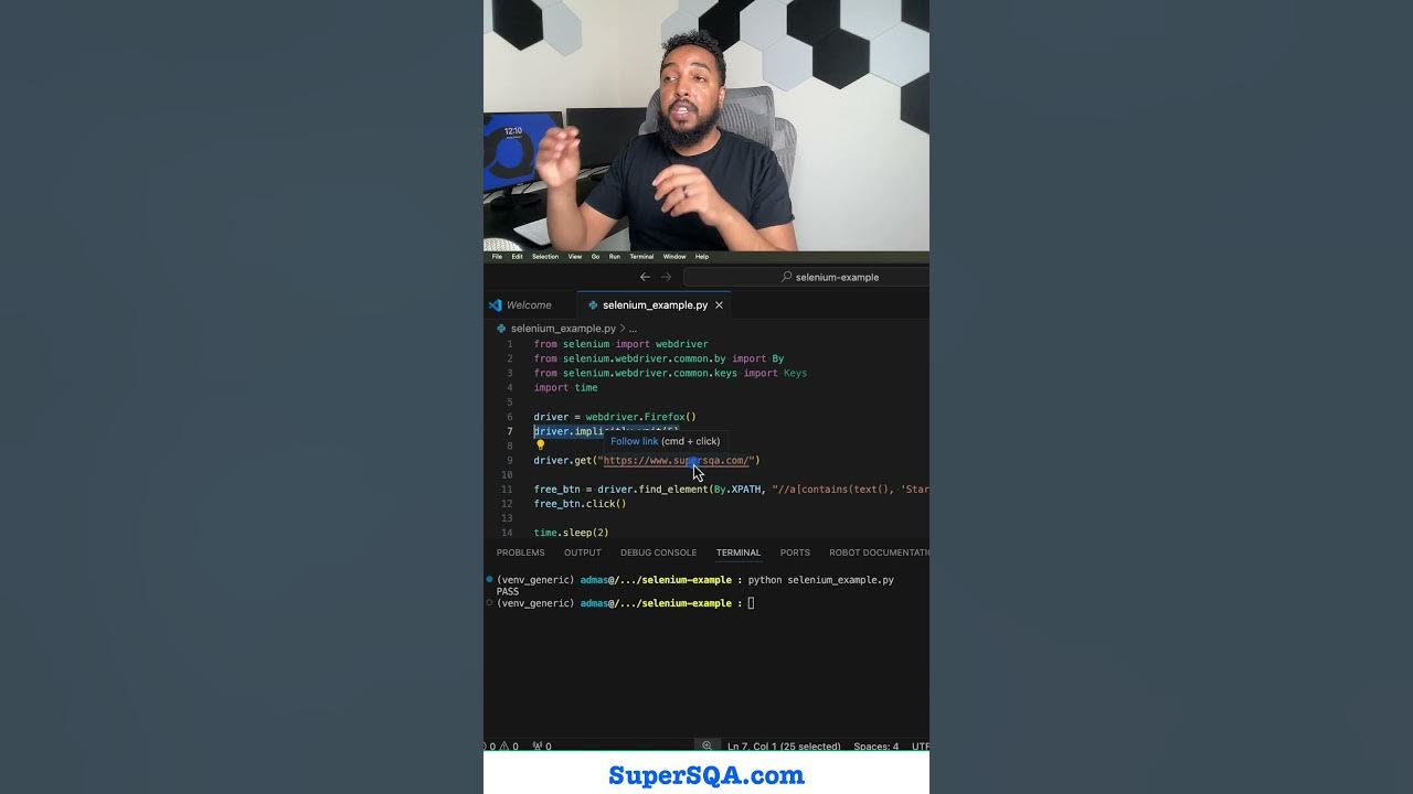 Frontend Qa Automation Example With Python And Selenium Webdriver