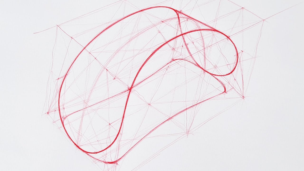 How to Draw Simple Curved Surface in Two Point Perspective - YouTube