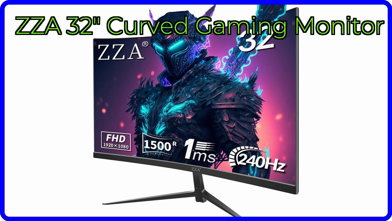REVIEW (2025): ZZA 32" Curved Gaming Monitor. ESSENTIAL details. - YouTube