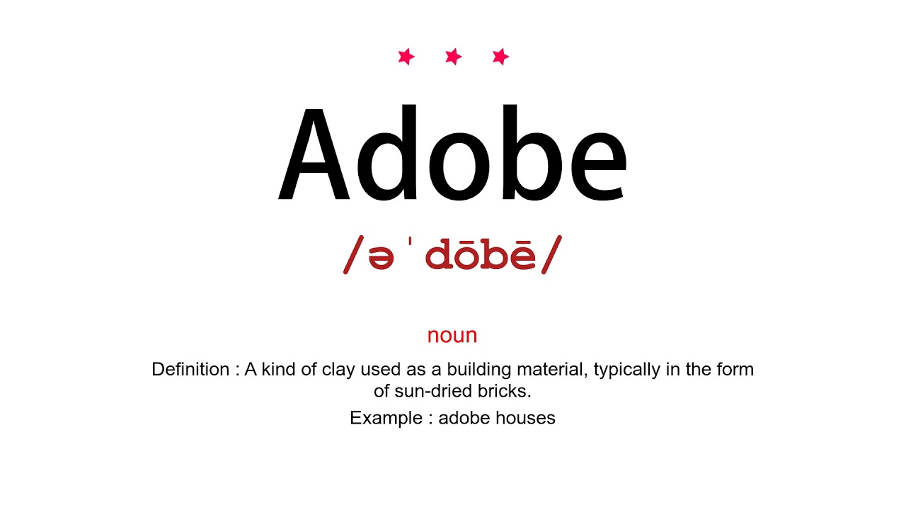 How to pronounce Adobe - Vocab Today - YouTube