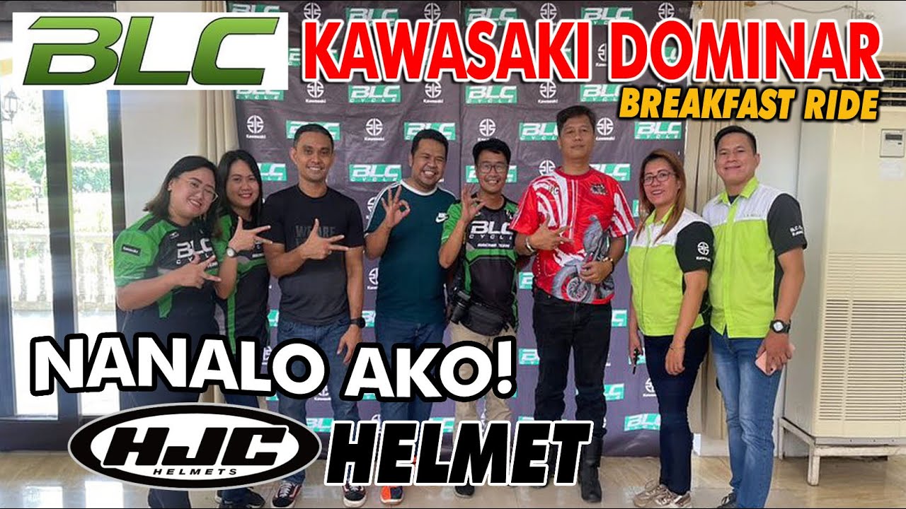 BLC x Kawasaki Dominar Breakfast Ride || Nanalo ako ng Helmet! - YouTube