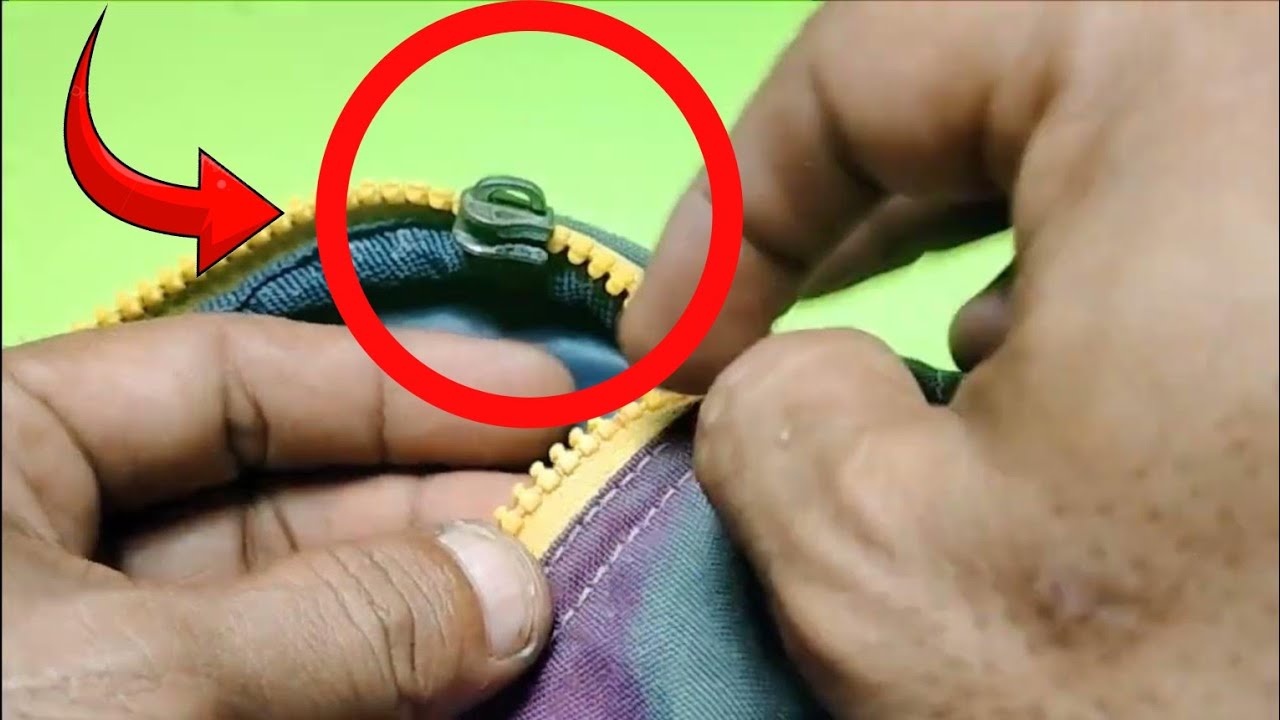 Do this! An easy way to repair a broken bag zipper - YouTube
