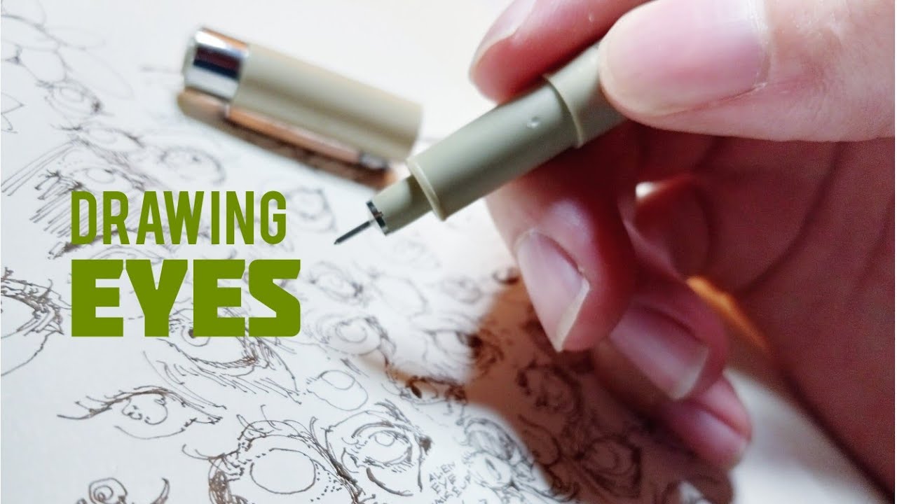 How To Draw Strange Alien Eyes - YouTube