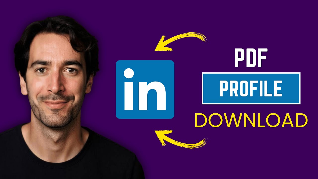 How To Download LinkedIn Profile As PDF (EASY Method) - YouTube