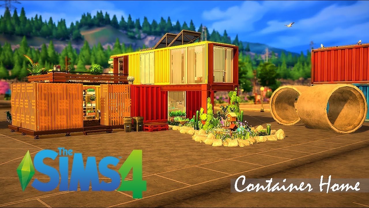 The Sims 4 - Container Home (NO CC) [STOP MOTION] - YouTube