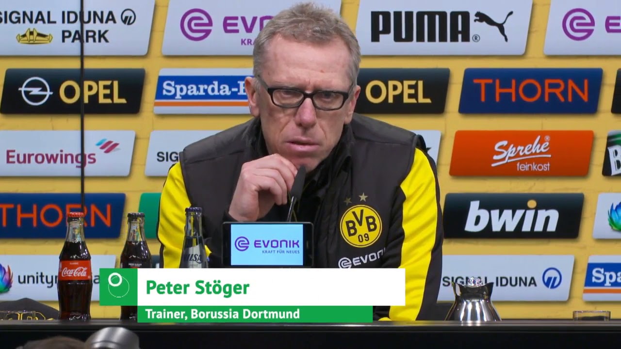 Peter Stöger BVB Dortmund presse - YouTube
