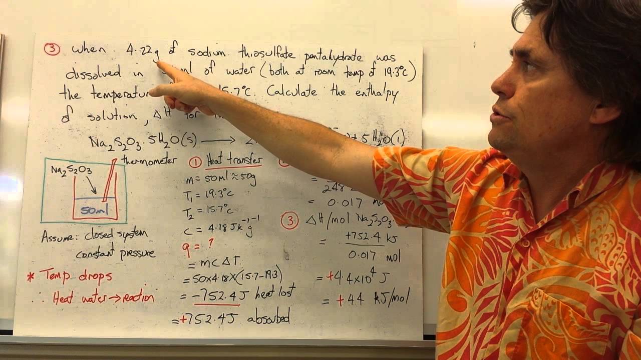 Change in Enthalpy Examples - YouTube