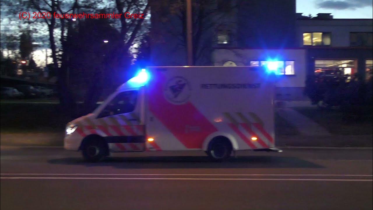 NEF 1 BF + RTW 1 BF + RTW 2 DRK + NEF 1 BF + FuStw Polizei Zwickau [13.11.2020] - YouTube
