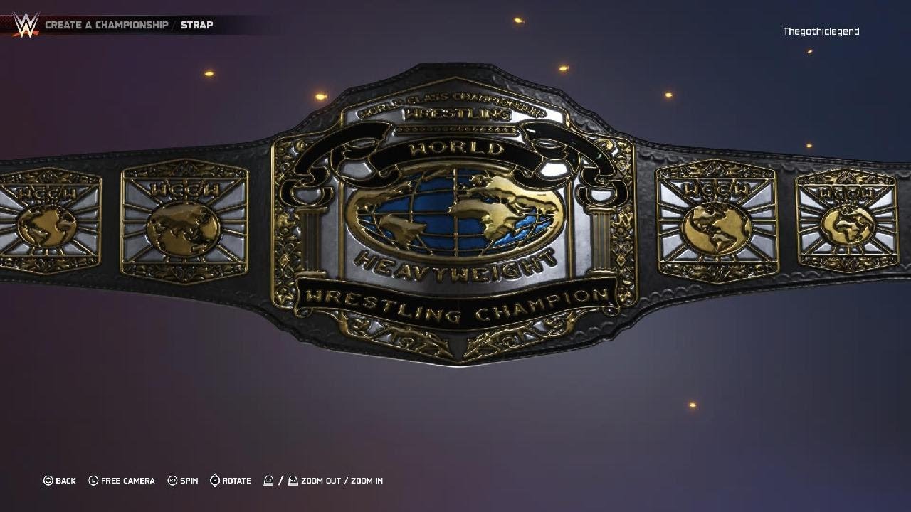 #WWE2K25 - Custom Titles - WCCW World HeavyWeight Wrestling ...