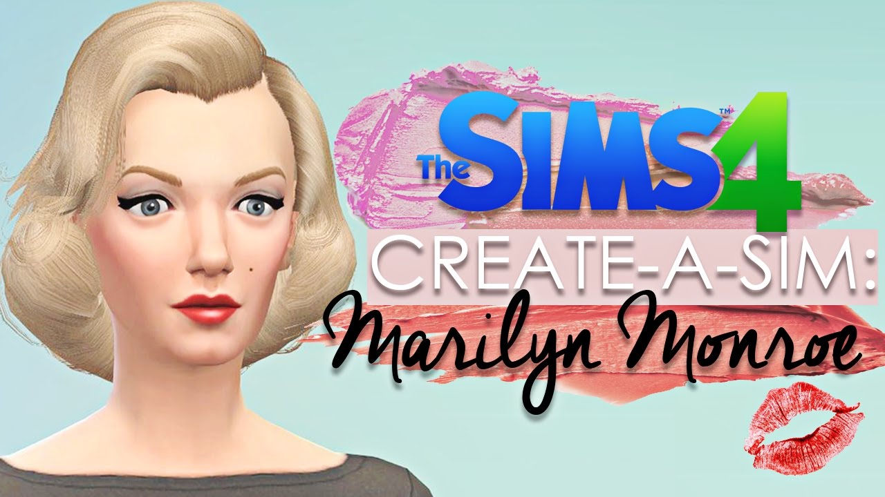 The Sims 4 Create-A-Sim: Marilyn Monroe - YouTube