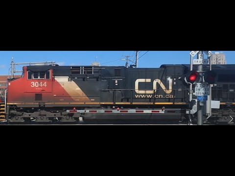 CN 3044 & CN 3927 Leading A Westbound Manifest From Battle Creek Michigan 3/29/23 - YouTube