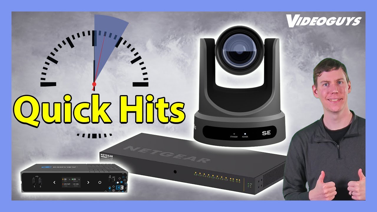 Videoguys 5 Min Quick Hits! PTZOptics Move SE, Kiloview E3 & NETGEAR ...