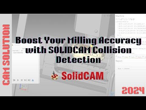 SOLIDCAM : Collision Detection for Milling demo with Simple Part - YouTube