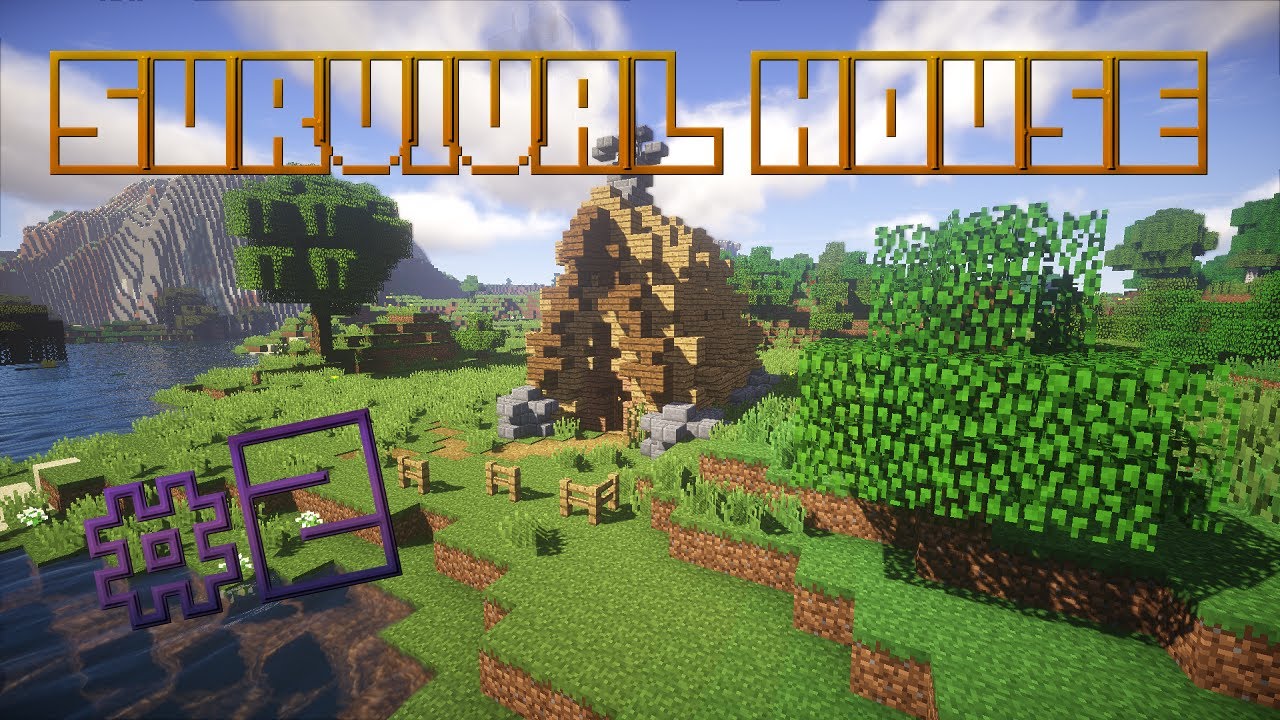 Minecraft tutorial: How to build a survival house 2 - YouTube