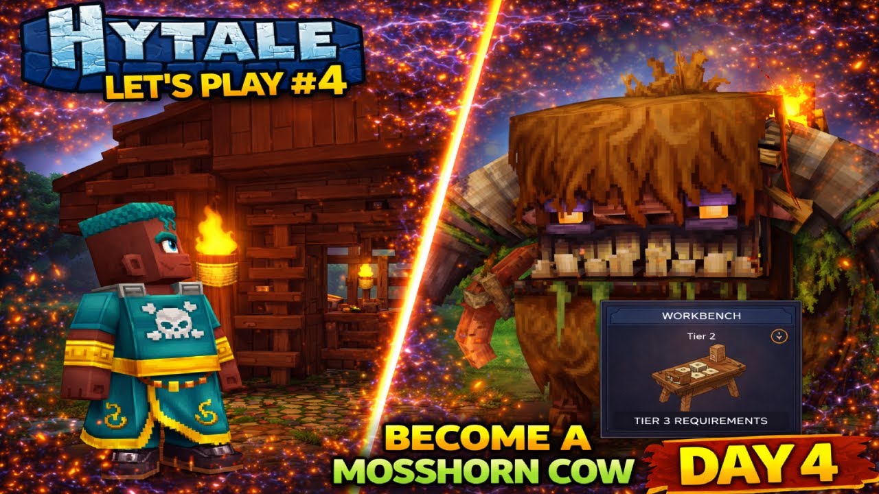 I Became a Mosshorn Cow in Hytale?! (Let’s Play #4) - YouTube