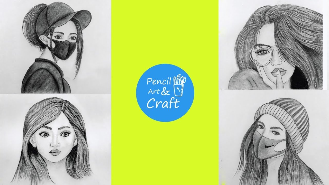 4 Easy Girl Drawing Tutorial For Beginners - YouTube