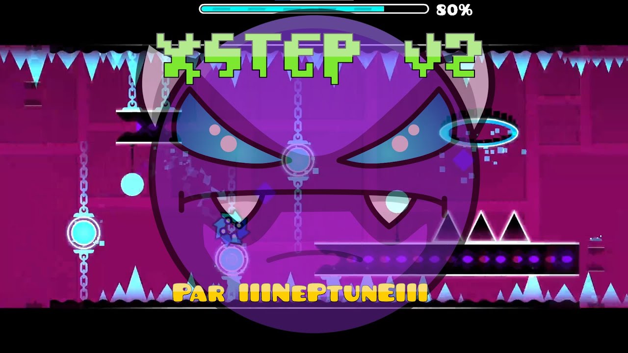 Geometry Dash | Xstep v2 (easy demon) par IIINePtunEIII - YouTube