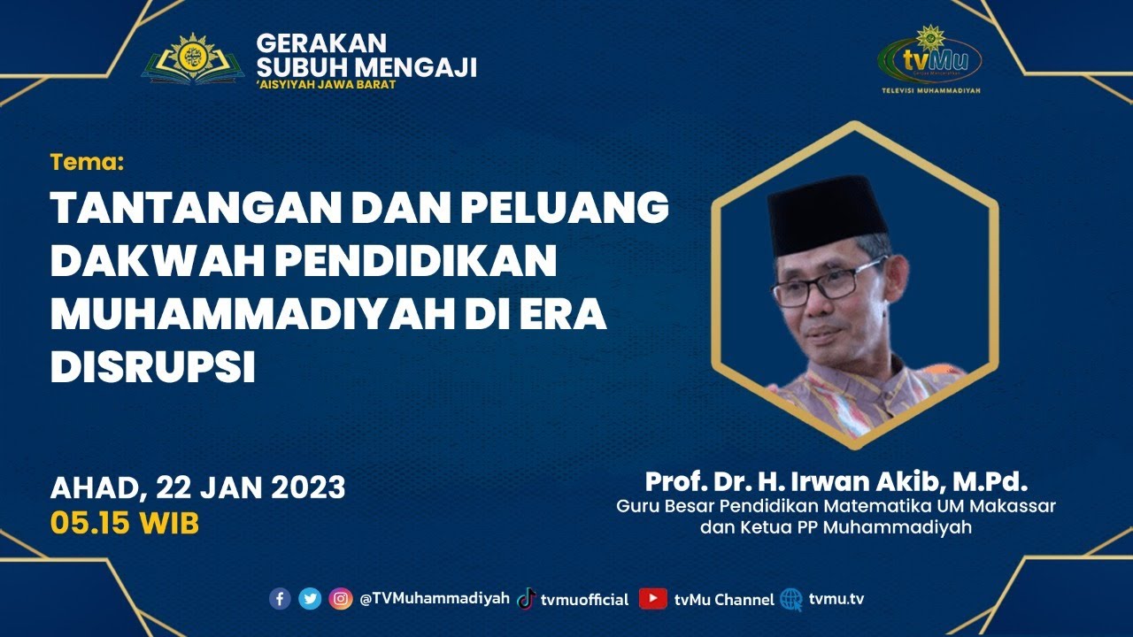 [LIVE} GSM 'Aisyiyah Jabar | Tantangan dan Peluang Dakwah Pendidikan Muhammadiyab di Era ...