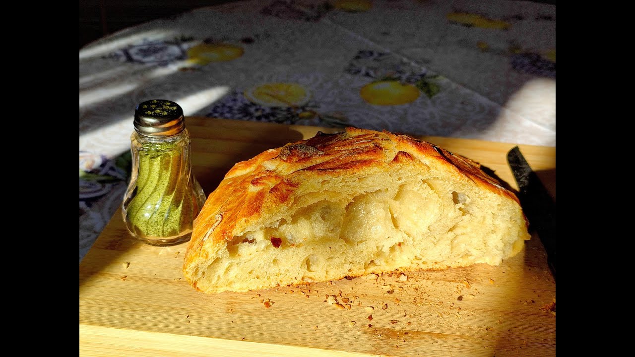 Как да си направим Селски Хляб без месене хрускав и много вкусен