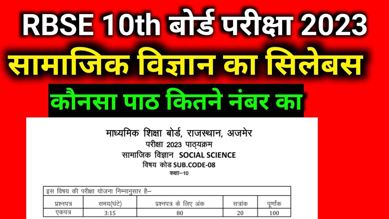 RBSE 10th Social Science Syllabus 2022 23 RBSE 10 rbse-10th-social-science-syllabus-2022-23-rbse-10