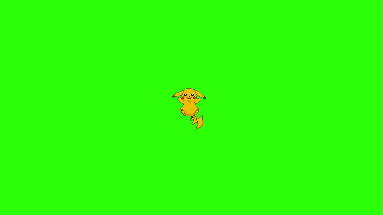 Pikachu saltando | Pantalla verde 4k - YouTube