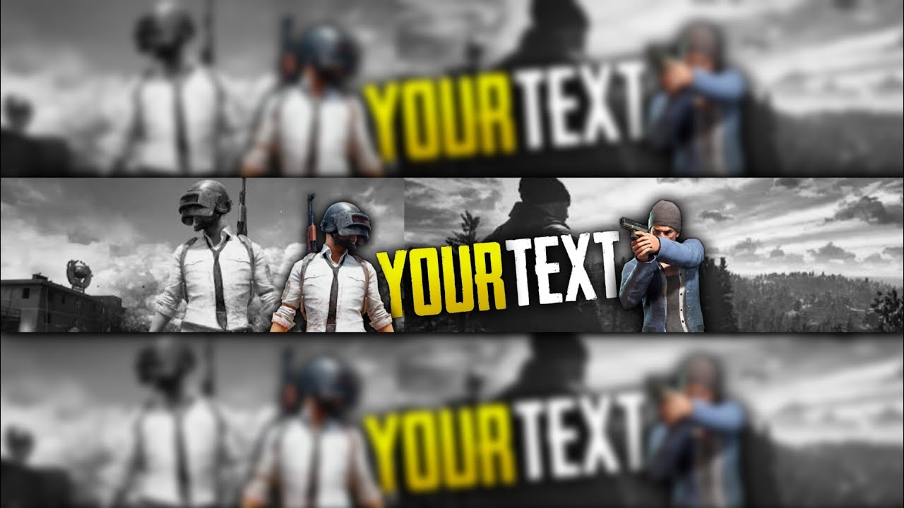 How to make a Pubg channel art on (ANDROID&IOS) 2018 - YouTube