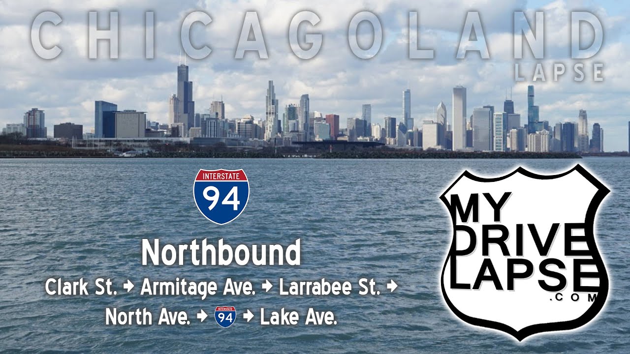 Out of Chicago on Interstate 94: Lincoln Park to Wilmette Dashcam ...