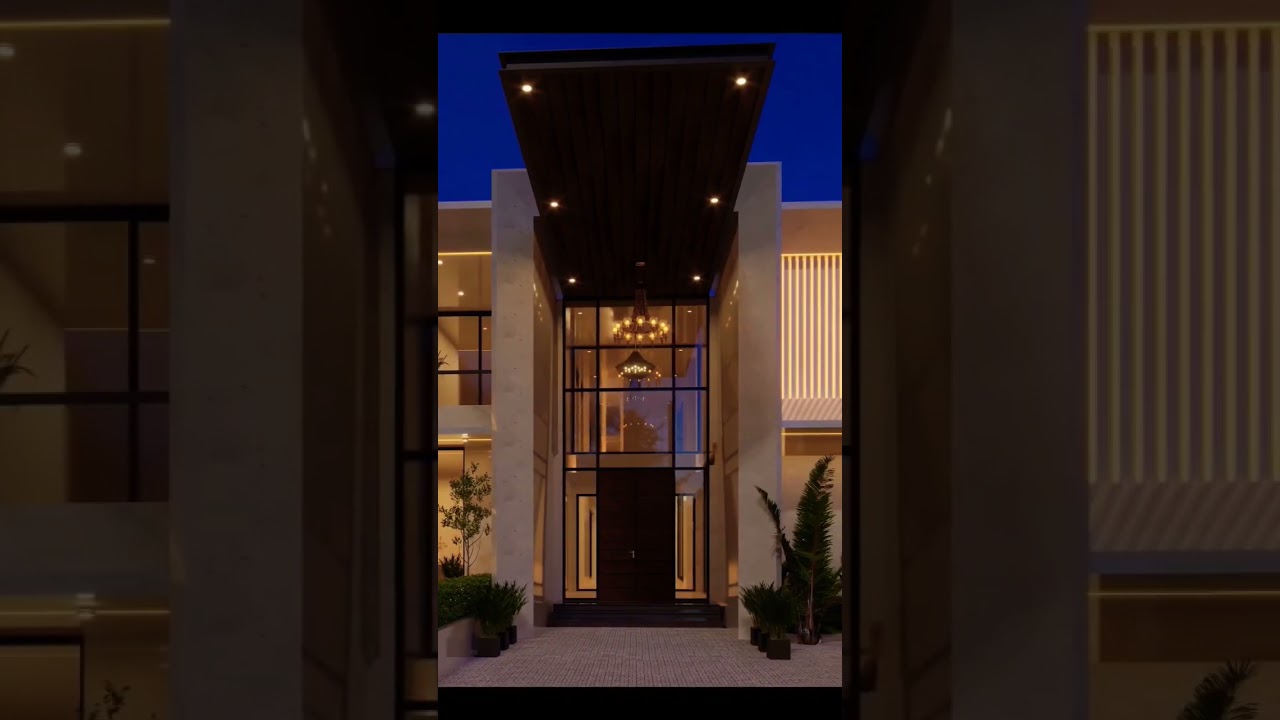 Exterior Night Rendering #shorts #coronarenderer #vrayrender #3dsmax # ...