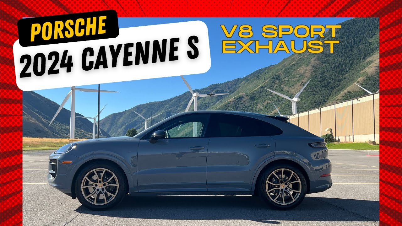 2024 Porsche Cayenne S Coupe V8 Sport Exhaust Artic Grey Neodyme Wheels ...