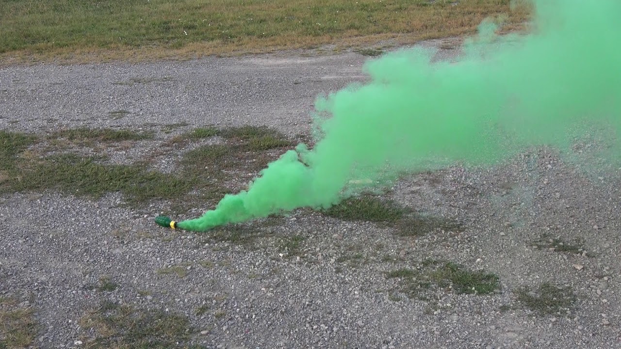 Color Pulling Smoke Grenade - Green - YouTube