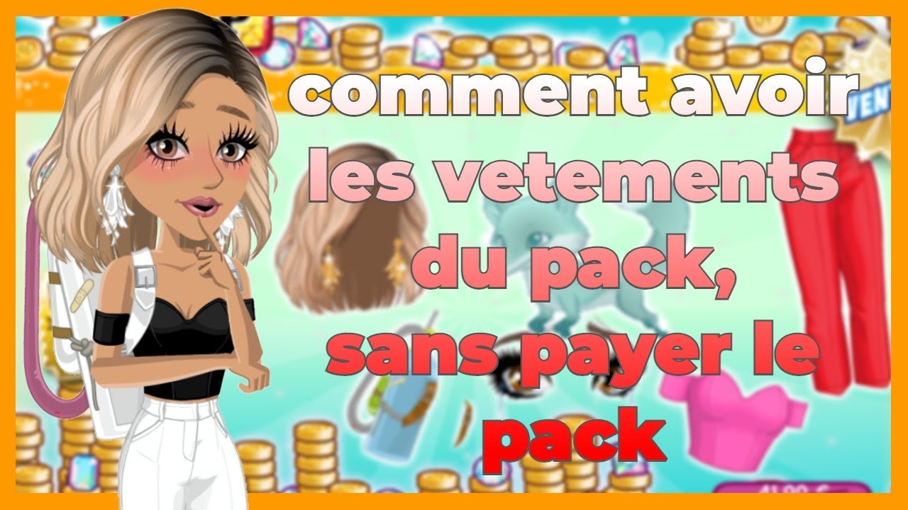 comment avoir les vêtements du pack, sans payer le pack - YouTube