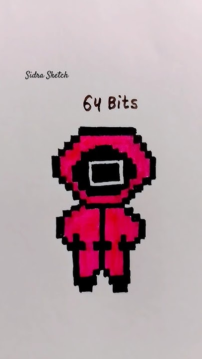 Squid Game Pixel Art 😆 64 Bits Quarter Bit Squidgame Pixelart