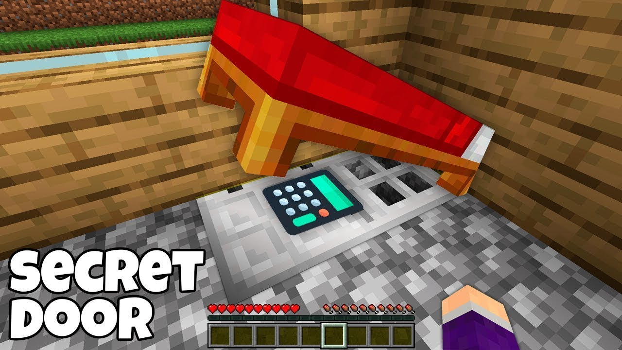 How to BUILD SUPER SECRET PASSAGE in BED in Minecraft ? BED TUNNEL ! in ...