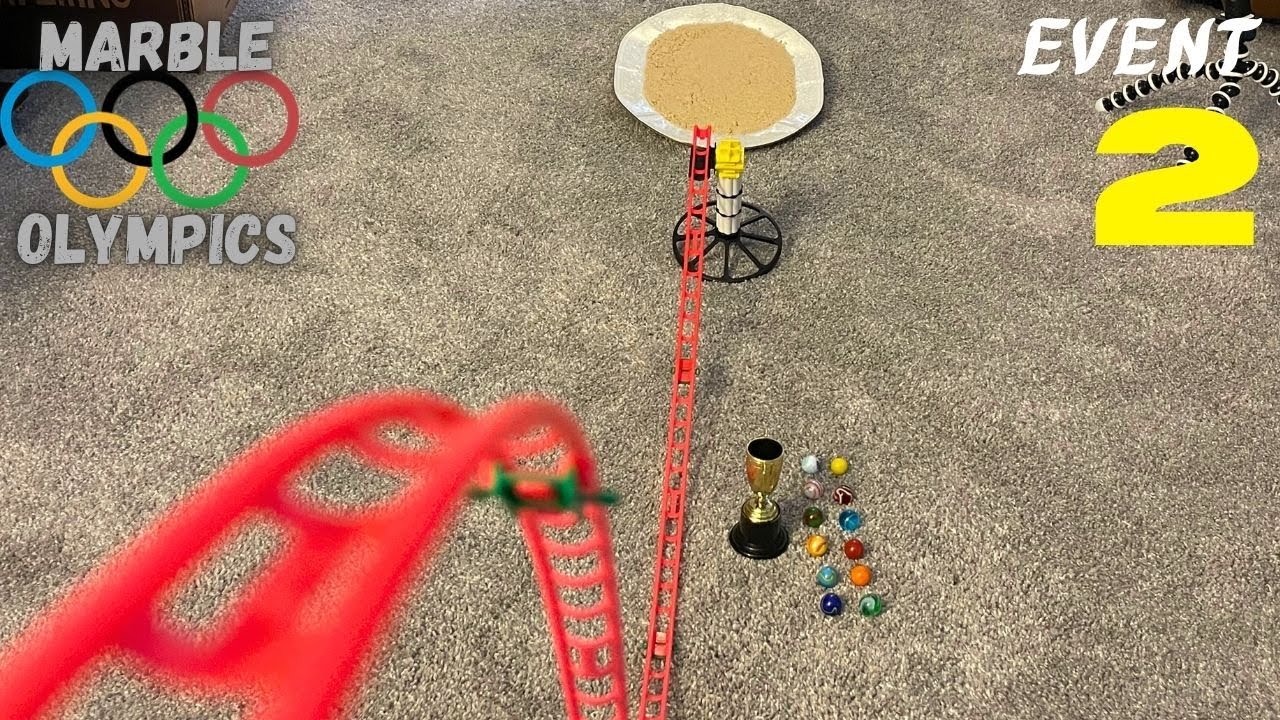 Marble Olympics Event 2 - Long Jump (Marble Race) - YouTube