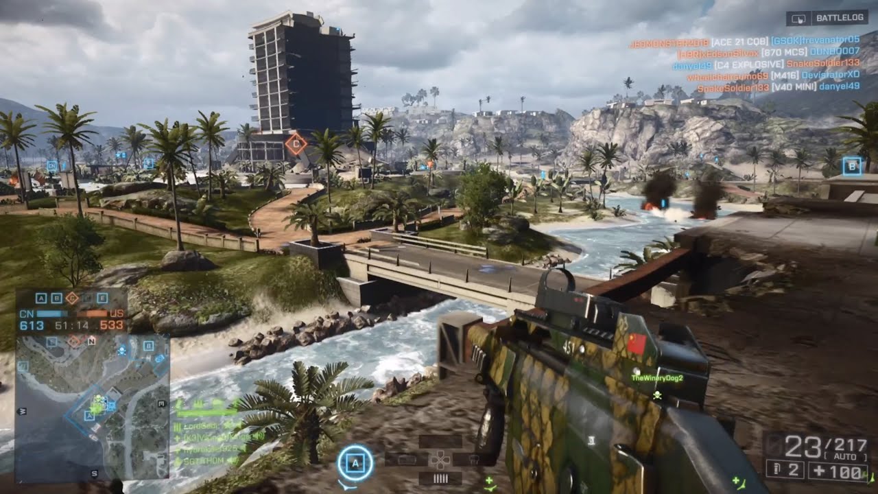 Battlefield 4: Conquest Multiplayer Gameplay - Hainan Resort - PS5 No ...
