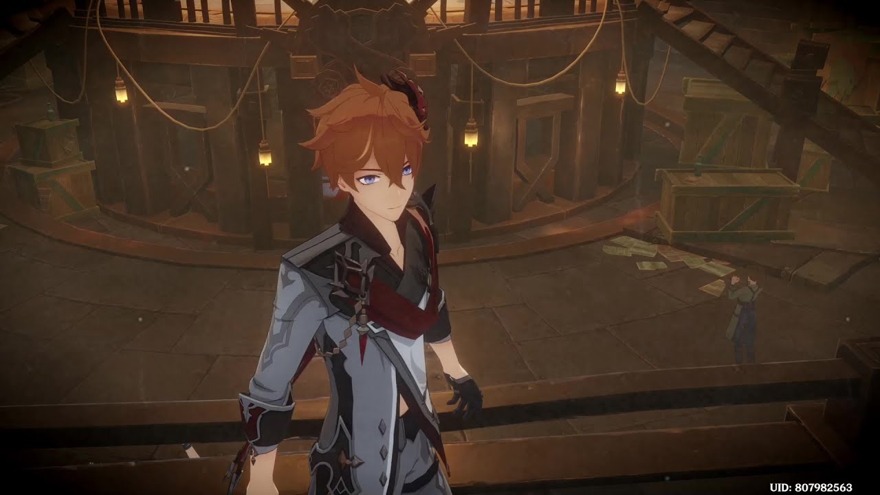 Tartaglia aka Childe in Prison Cutscene | Traveler Vision Memory ...