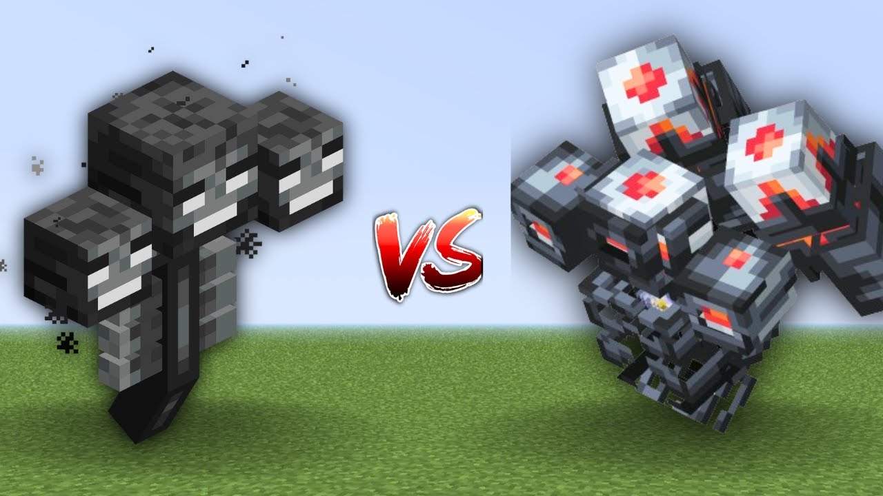 Wither vs Harbinger in Minecraft Mob Battle - YouTube