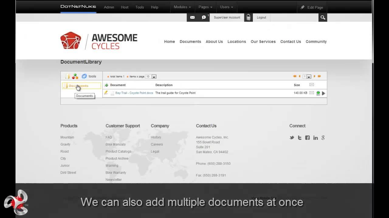 DotNetNuke: Adding Documents to the Document Library Module - YouTube