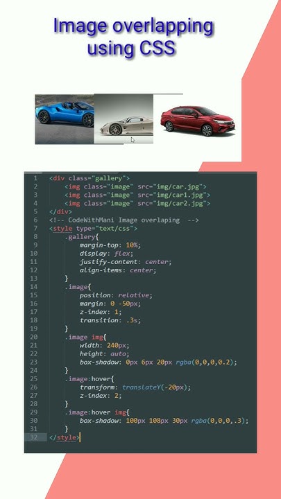 image overlapping using CSS #shortsvideo #webdevelopment #websitedesign #developers #design # ...