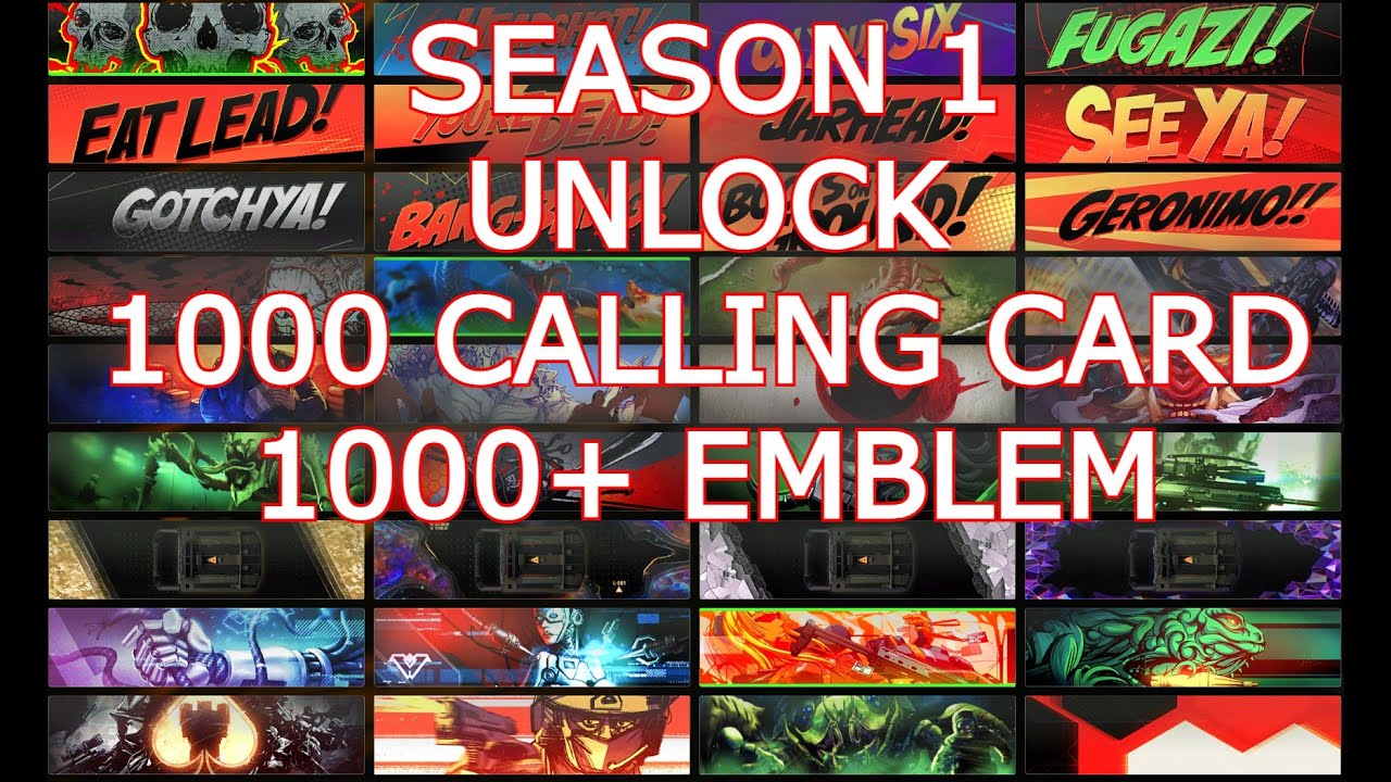 *SEASON 1* UNLOCK 1000+ Emblems & Cards [MW2 GLITCH] | Modern Warfare 2 ...