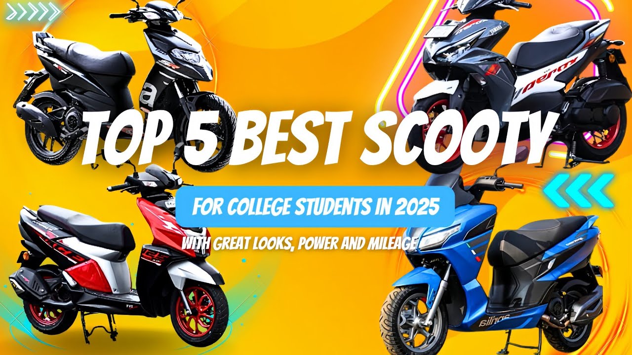 Top 5 Best scootys for college students 😎 in 2025 || Best scooty in ...