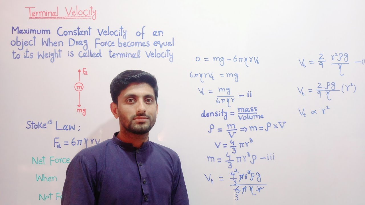Terminal Velocity Class 11 Derive An Expression For Terminal Velocity terminal-velocity-class-11-derive-an-expression-for-terminal-velocity
