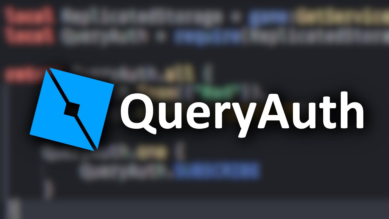 QueryAuth | Roblox Open Source Showcase #4 - YouTube