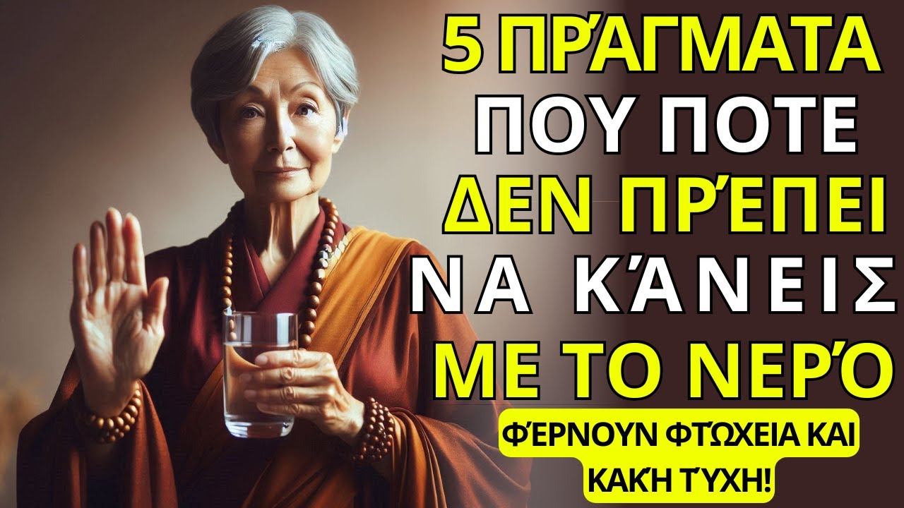 5 Πράγματα με το Νερό που ΦΕΡΝΟΥΝ ΦΤΩΧΕΙΑ ΚΑΙ ΚΑΚΗ ΤΥΧΗ! | Βουδιστικές ...