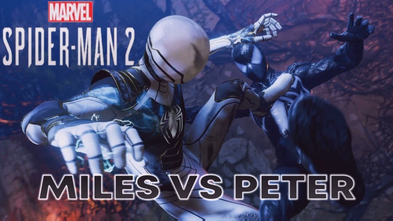 4K Marvel's Spider-Man 2 - Miles vs Peter #insomniacgames # ...