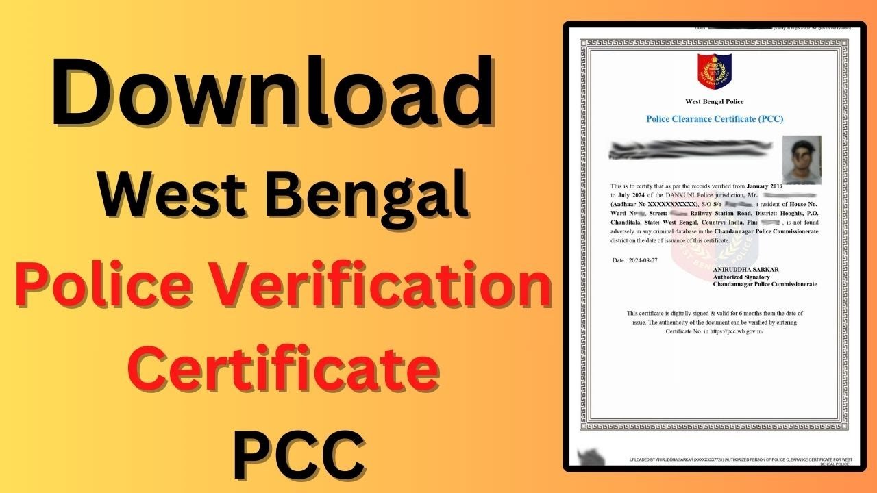 Download West Bengal PCC Online | PCC Online: Step-by-Step Guide | Police Verification ...
