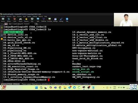 Week 9: Lecture 1: CUDA Program Compilation and Execution: A Step-by-Step Guide Part 1 - YouTube