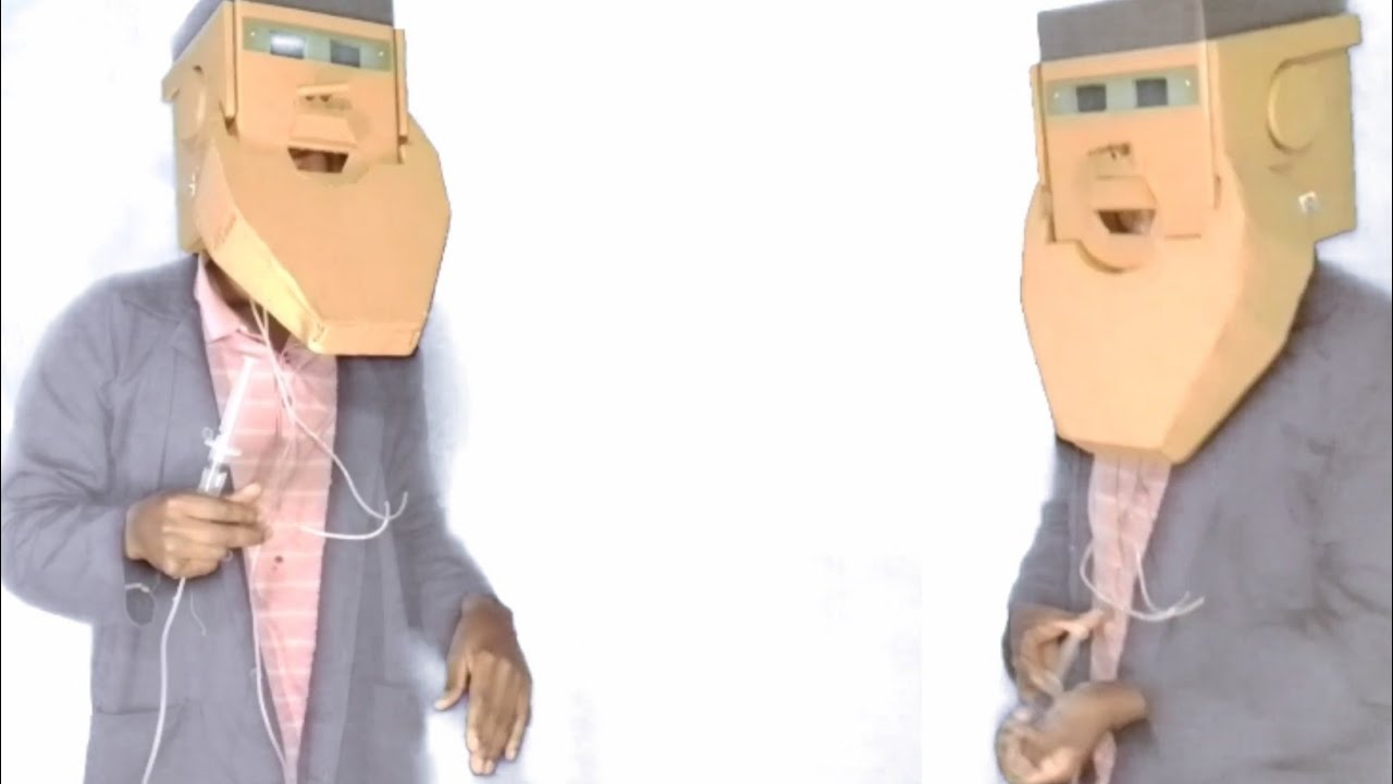 Flexible beard Labin -Cardboard Helmet prototype 1 - YouTube